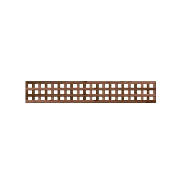 1.83M x 0.3M Privacy Square Trellis (Brown) | East Coast Fencing